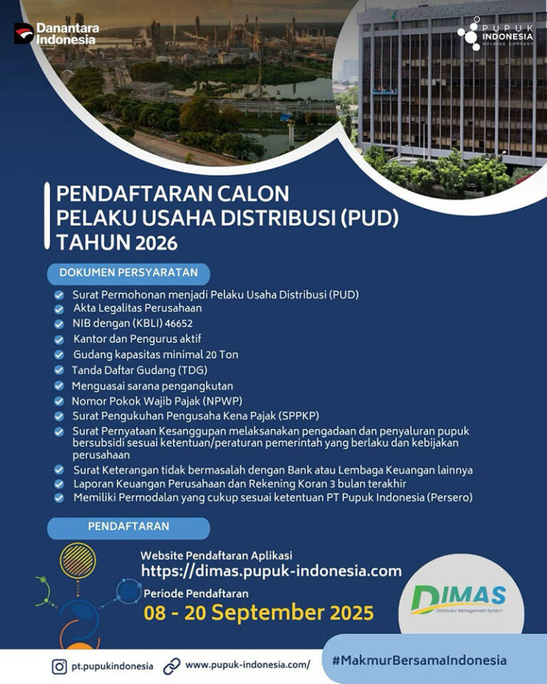 Ingin Jadi Mitra Distribusi Pupuk Subsidi 2026, Ini Syaratnya - Tani ...
